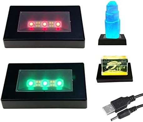 Amazon.com: SYWAN 2Pcs LED Display Stand, Multicolor Pedestal Color ...