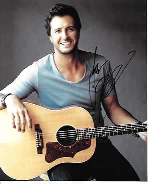 Amazon.com: Country Singer Luke Bryan Signed 8x10 Photo In-person ...