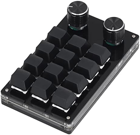 OSU Gaming Keyboard Programmable Mechanical Keypad with 2 Control Knobs ...