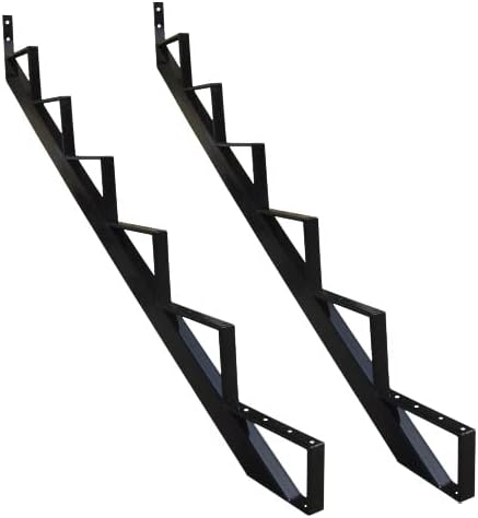MTB Steel Stair Riser - 6 Steps for Deck Height 50 Inches Stringer ...