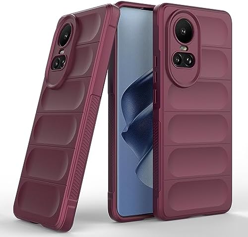 AmazonBasics Back Case Cover for Oppo Reno 10 5G (Silicone_Plum ...