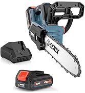 Amazon.com : SENIX 40V 14" Electric Chainsaw, Cordless Battery Powered ...