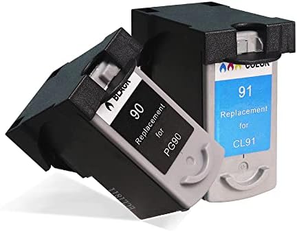 Amazon.co.jp: LSlooksee Canon用リサイクルインクカートリッジ 2個セットBC-90 BC-91(ブラック カラー ...