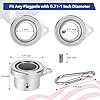 Amazon.com : FLAG WIN Aluminum Alloy Flagpole Ring Set with Bearings 2 ...