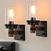 DIMMABLE Rustic Wall Sconces Farmhouse Bathroom Light Fixtures Over ...