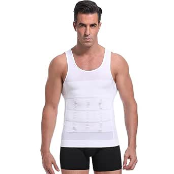 Alf Men's Slimming Body Shaper Vest, Abs Abdomen Slim Stretchable Tummy ...