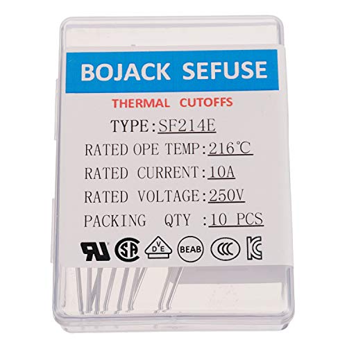 Snapklik.com : BOJACK SF214E SEFUSE 10A 250V Thermal Fuses 216 Degrees ...