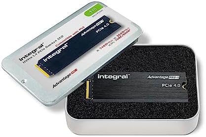 Integral 1TB M3+ SSD NVME M.2 2280 PCIe Gen4x4 R-5000MB/s W-4500MB/s ...