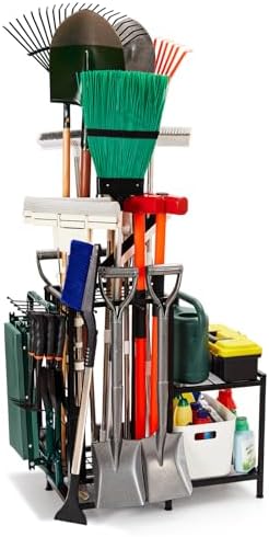 Amazon.com: Garden Tool Organizer for Corner,Yard Tools Rack for Garage ...