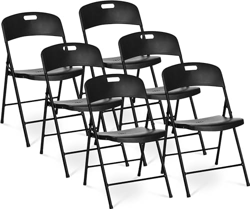 Amazon.com: Amazon Basics Foldable Plastic Chair with 350-Pound ...