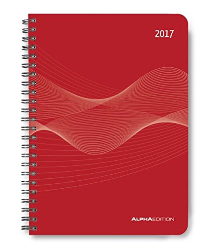 Wochenplaner PP-Einband rot 2017 - Kalender-Ringbuch A5 / Cheftimer A5 ...