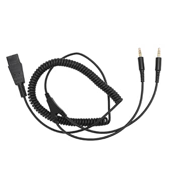 Amazon.com: Quick Disconnect to 3.5mm Cable, QD to 3.5mm Cord Plug and ...