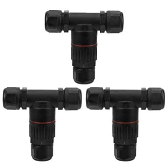 3Pcs IP68 Waterproof Cable Connector, 3-Pole Three Way Quick Connector ...