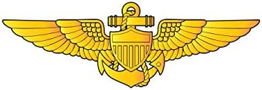 Amazon.com: fagraphix Gold Navy Aviator Wings Sticker Decal Self ...