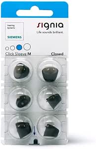 Sivantos Click Sleeves Closed (Pack of 6) for Siemens, Sivantos and ...