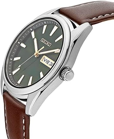 Amazon.co.jp: セイコー SEIKO 腕時計 クォーツ 海外モデル グリーン文字盤 カーフレザー SUR449P1 メンズ [並行 ...