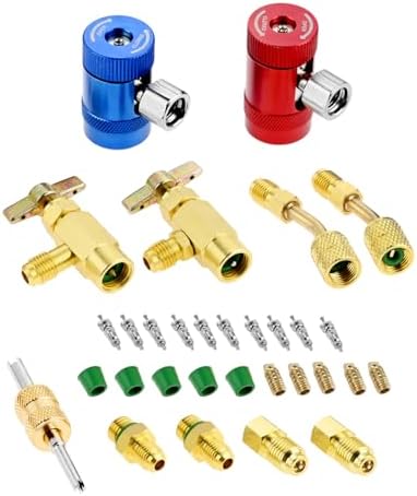 Amazon.com: Mtsooning R1234yf Quick Coupler, R1234yf Self Sealing and ...