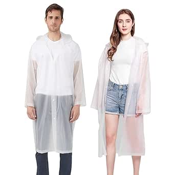 Buy Drake Raincoat Poncho, [1 Pack] Adults EVA Reusable Raincoat Jacket ...