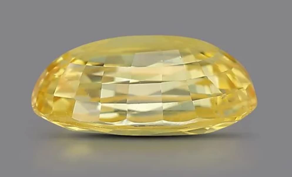 Buy Pukhraj Stone Original Certified 6 Carat नेचुरल श्रीलंकन पोखराज 6. ...