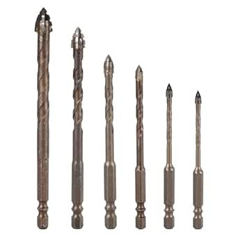 6pcs Four Edged Serrated Eccentric Drill, High-Strength New 4 Flute ...