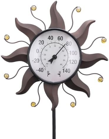 Amazon.com: WONDER GARDEN Outdoor Thermometers for Patio - Outdoor ...