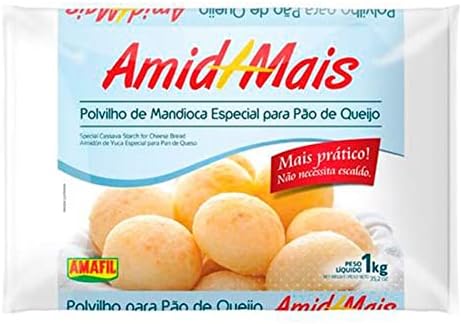 Amazon.com: AMAFIL Amid + Mais Polvilho de Mandioca Especial para Pao ...