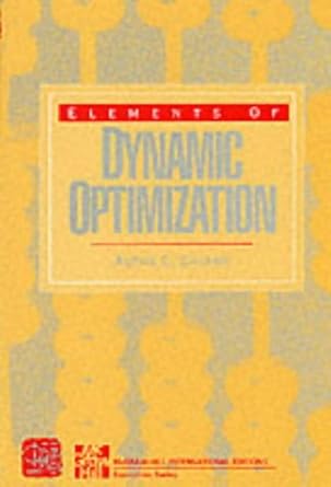 Elements of Dynamic Optimization: Chiang: 9780071125680: Amazon.com: Books