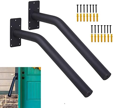 VANROUG 2 Pack Handrails for Outdoor Steps Wall Mounted Step Handrails ...