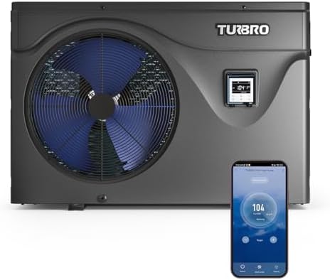 Amazon.com : TURBRO 75,000 BTU Swimming Pool Heat Pump, Up to 21,000 ...