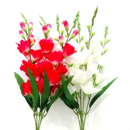 Buy Glad1018 Artificial Gladiolus Flower Stick (60cm Long) Long ...