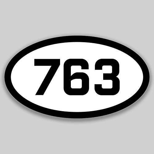 DHDM 763 Area Code Sticker Minnesota Brooklyn Park Blaine Brooklyn ...