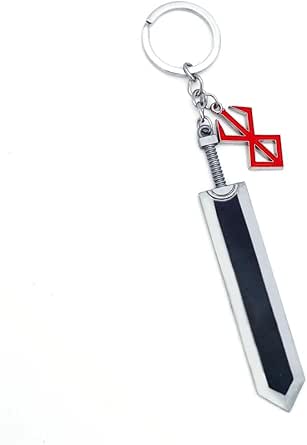 LUFOYOU Anime Berserk Keychain Guts Dragonslayer Sword Weapons Key ...