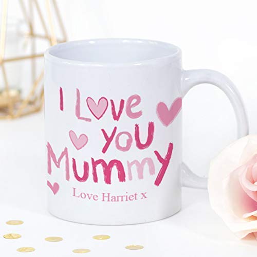 Personalised Mummy Mug – Custom "I Love You Mummy" Coffee Cup with ...