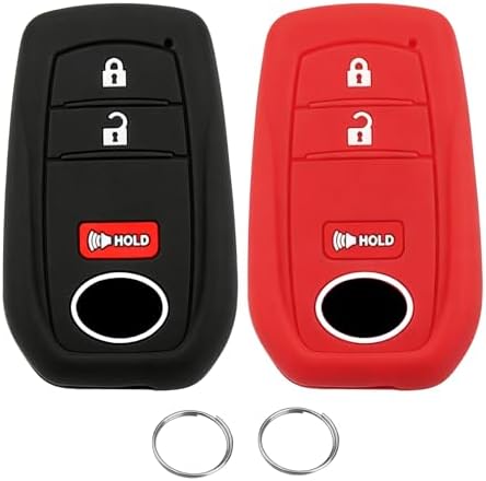 Amazon.com: QBUC 2pcs for Toyota Key Fob Cover, Silicone Rubber Key ...
