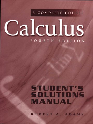 Calculus: Complete Course: Robert A. Adams: 9780201519044: Amazon.com ...
