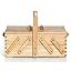 Prym Dark Wood Sewing Box Medium Brown 612549 : Amazon.co.uk ...