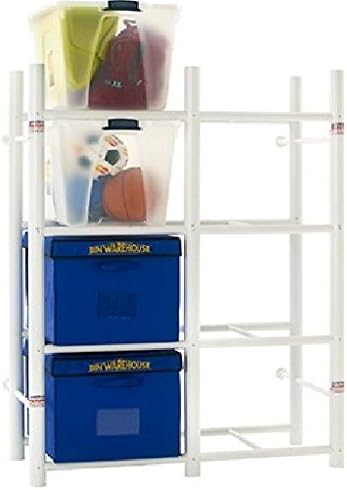 Bin Warehouse DFAE2M2X4BW0408 Tote Storage System for 8-Totes - Closet ...