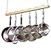 Cooks Standard Ceiling Mount Wooden Pot Rack, Single Bar : Amazon.ca: Home