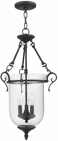 Livex Lighting 5025-04 Legacy 3-Light Hanging Lantern, Black - Ceiling ...