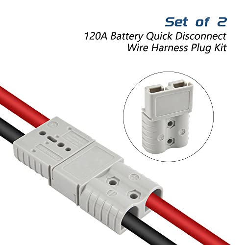 Snapklik.com : 120A Battery Quick Disconnect Connector Plug Kit For ...