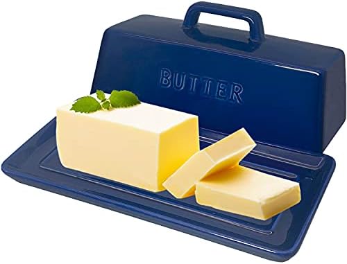 Amazon.com | YHOJOY Cow Butter Dish, Ceramic Butter Dish with Lid for ...