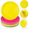 Amazon.com: Kochorie 72 Pieces Neon Paper Plates 7 Inch Bulk Paper ...