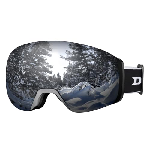 DBIO Ski Goggles Magnetic Lens - Frameless, UV Protection Anti fog OTG ...