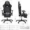 AutoFull C3 Gaming Chair Ergonomic Office Chair with 3D Bionic Lumbar Support, Racing Style ...