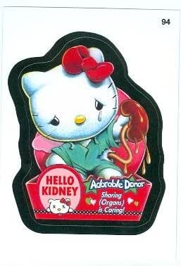 Hello Kidney trading card Sticker (Hello Kitty) 2015 Topps Wacky ...
