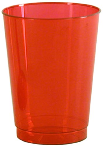 Amazon.com: Comet Rigid Plastic Tall Drinking Cup, 10 Ounce, Red (500 ...