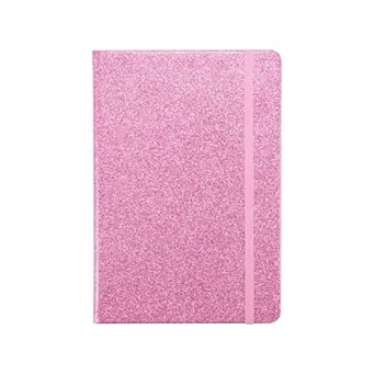 UUYYEO 200 Pages A5 Glitter Journal Notebook Sparkly Ruled Notebook ...