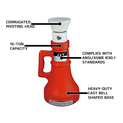 Snapklik.com : JET SJ-15T, 15-Ton Screw Jack