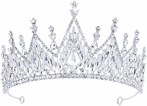 Amazon.com: Didder Silver Tiara and Crown for Women - Gothic, Prom ...