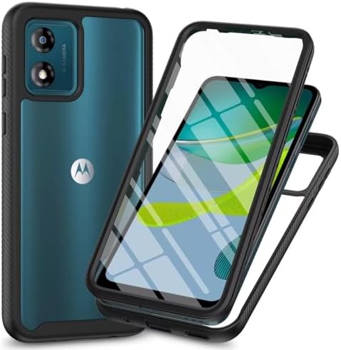 Lvnarery Motorola Moto E14 / Moto G04 / Moto G24 Case Built-in Screen ...